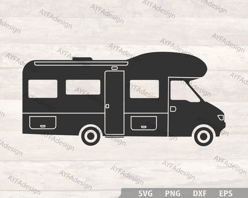 Caravan Svg, Motorhome Svg, RV Svg, Camper Life Svg, Camping Car ...