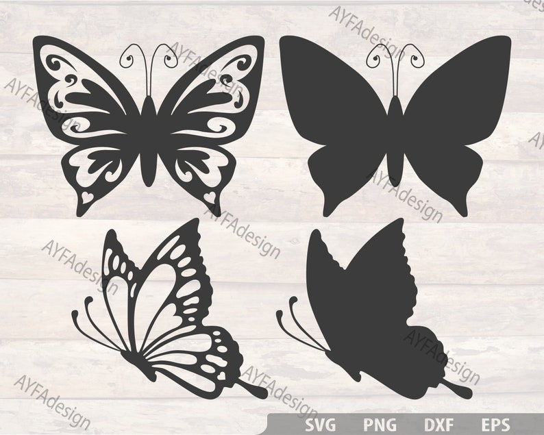 Mariposa SVG, Mariposa Monarca Svg, Mariposa en capas Svg, Pegatina de ...