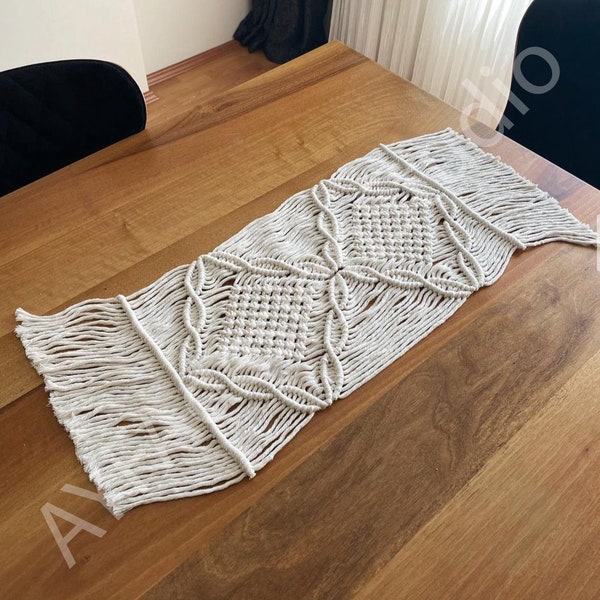 Macrame Table Runner - Etsy