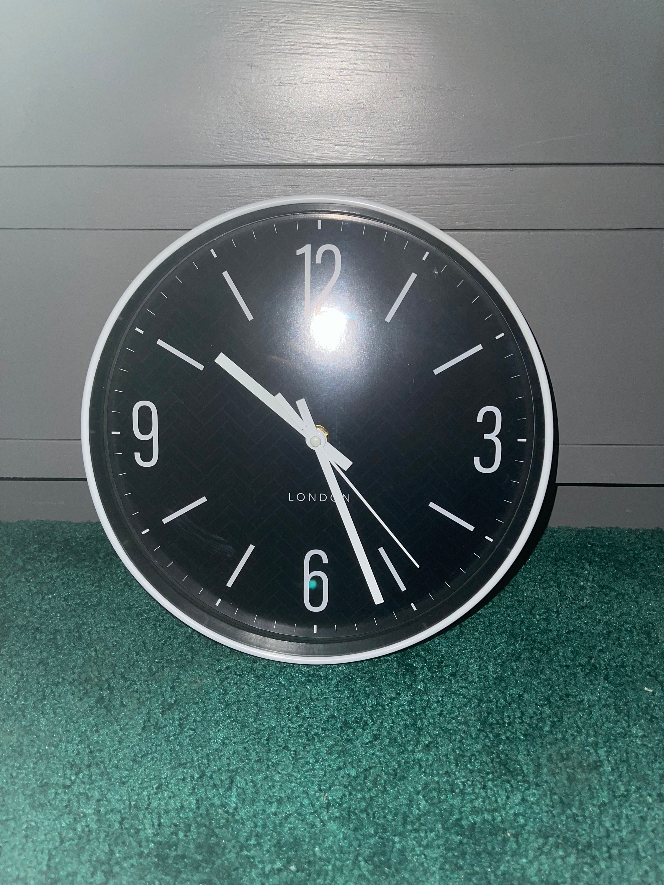 Black Classy Wall Clock - Etsy