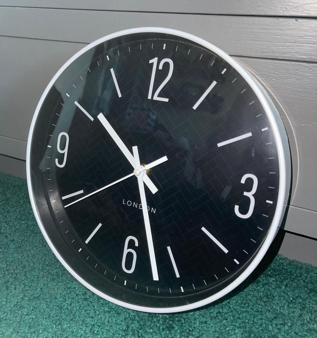 Black Classy Wall Clock - Etsy