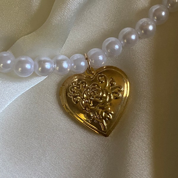 Pearl Locket - Etsy