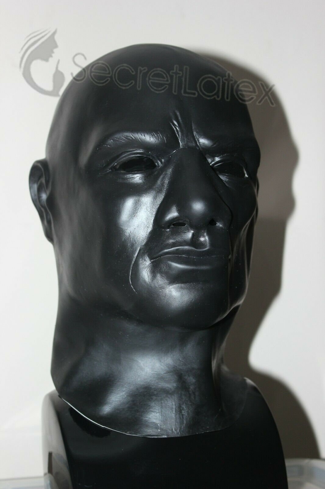 Black Latex Hood Masculine Mask Full Head Fetish Heavy Duty | Etsy
