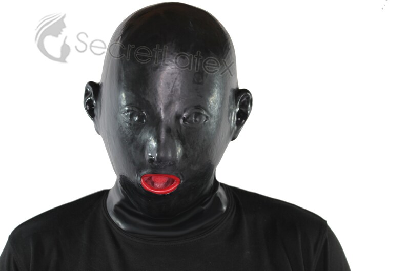 Latex Hood Mouth Gag Sheath Gimp Mask Anatomical Female - Etsy