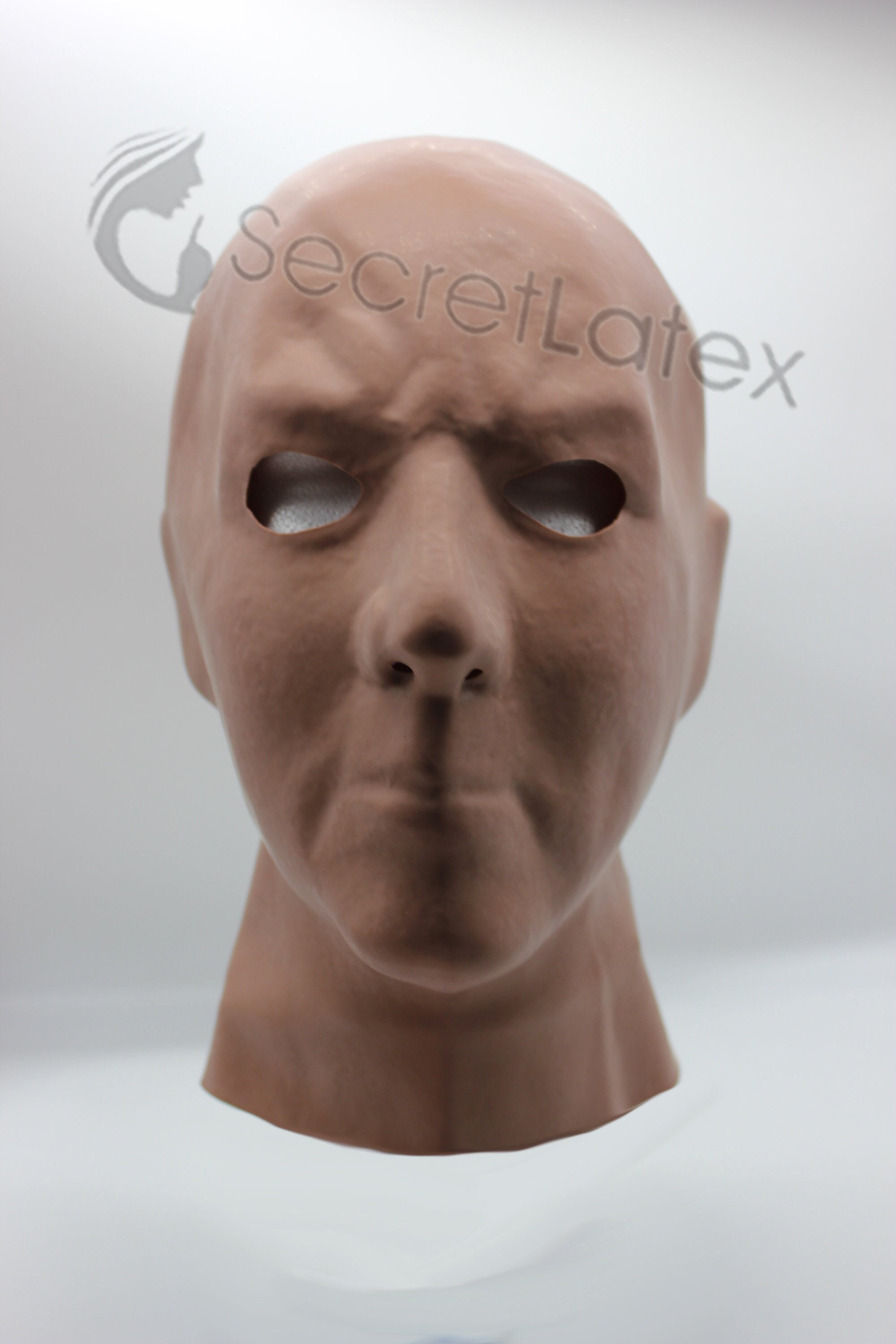 Brown Latex Hood Long Neck Rubber Anatomical Gimp Fetish Full - Etsy