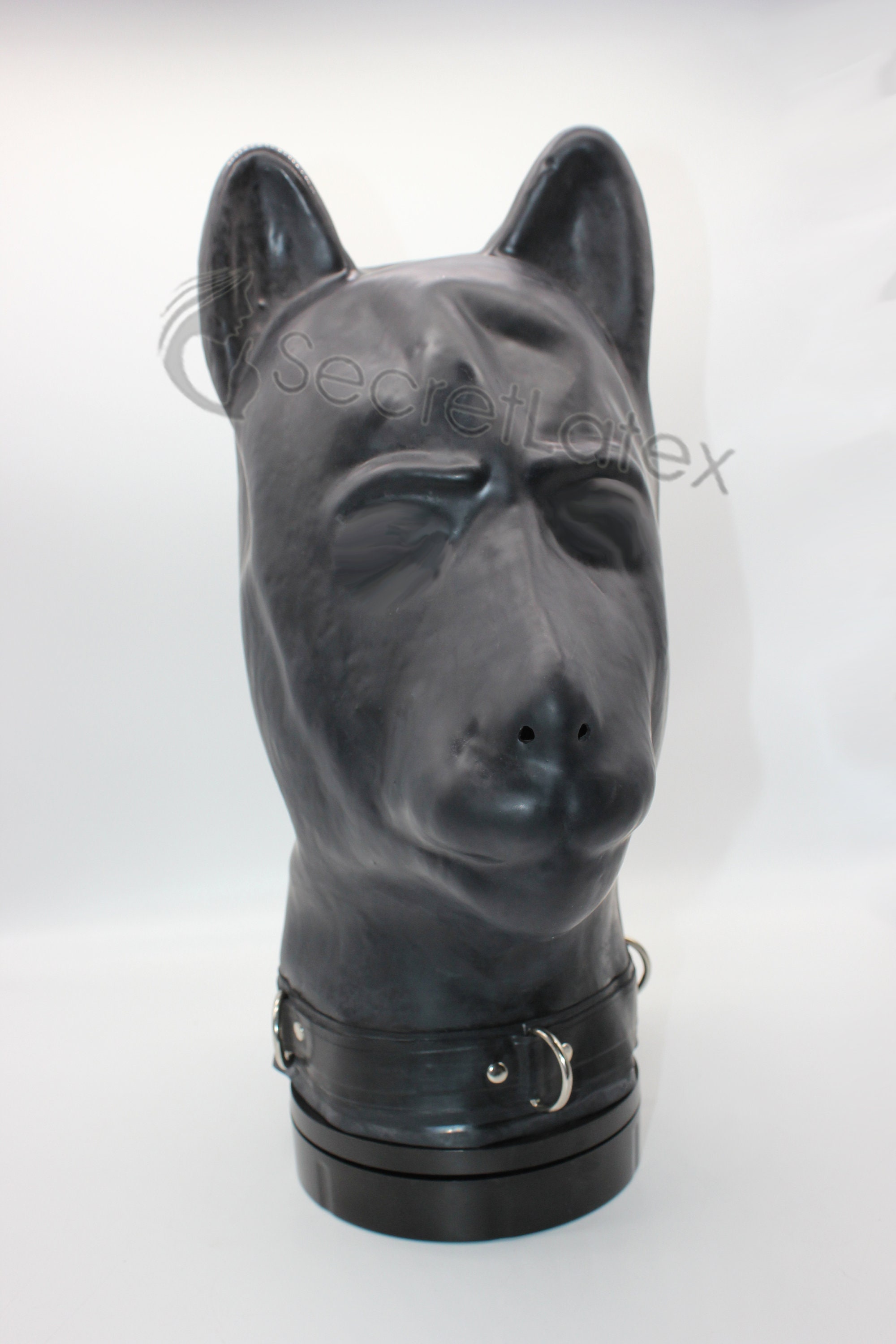 Black Latex Puppy Hood Rubber Dog Extra Thick 2mm With Latex - Etsy