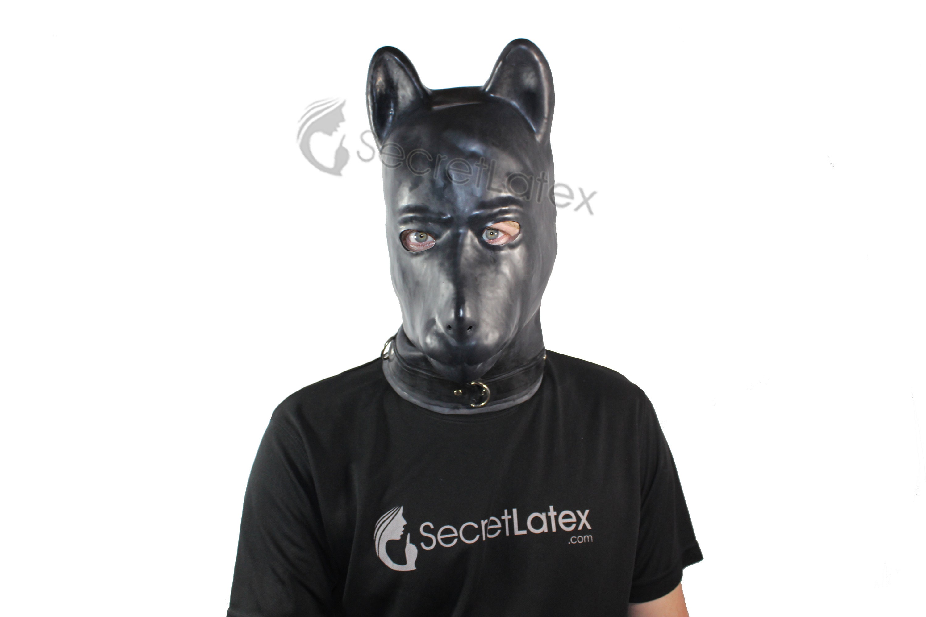 Black Latex Puppy Hood Rubber Dog Extra Thick 2mm With Latex - Etsy