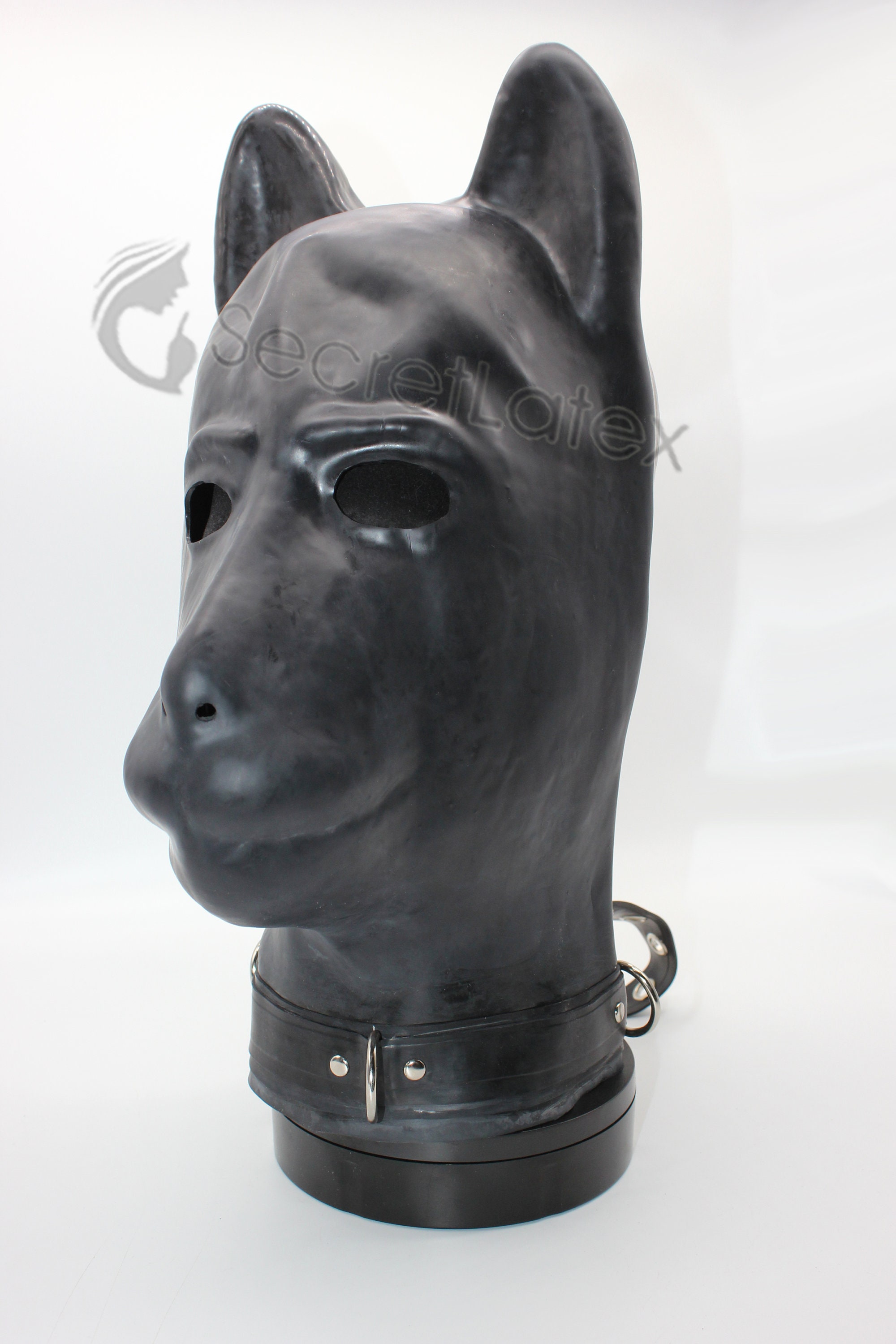 Black Latex Puppy Hood Rubber Dog Extra Thick 2mm With Latex - Etsy