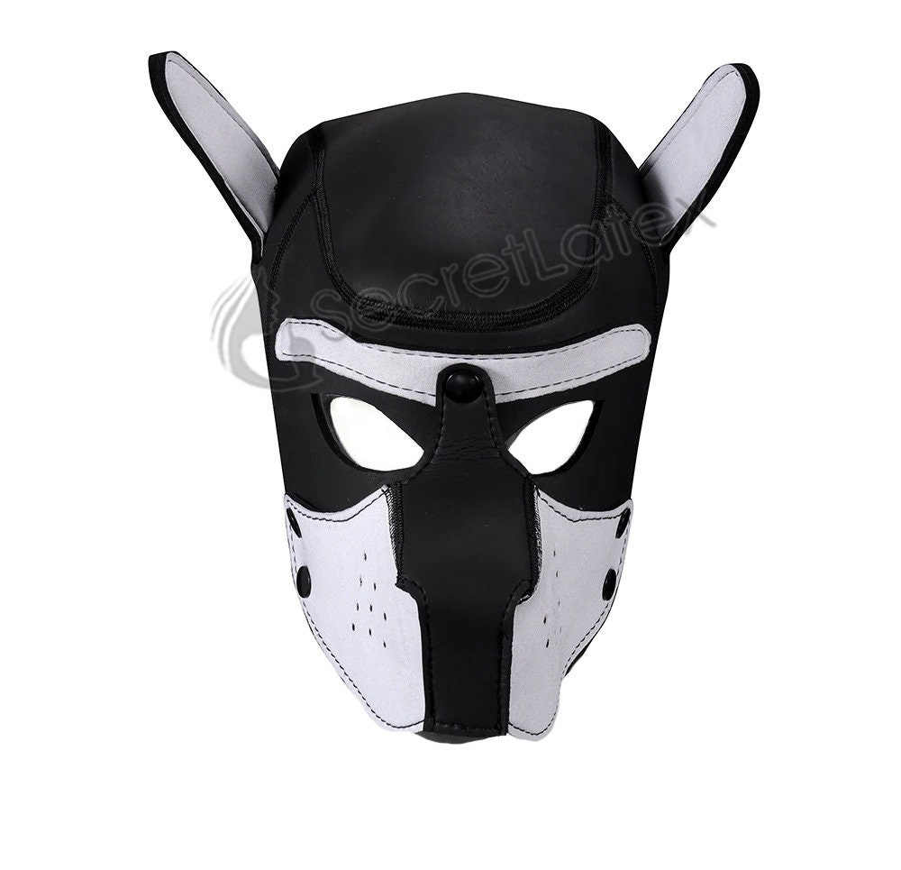 Neoprene Soft Foam Rubber Puppy Hood Rubber Fetish Full Head - Etsy