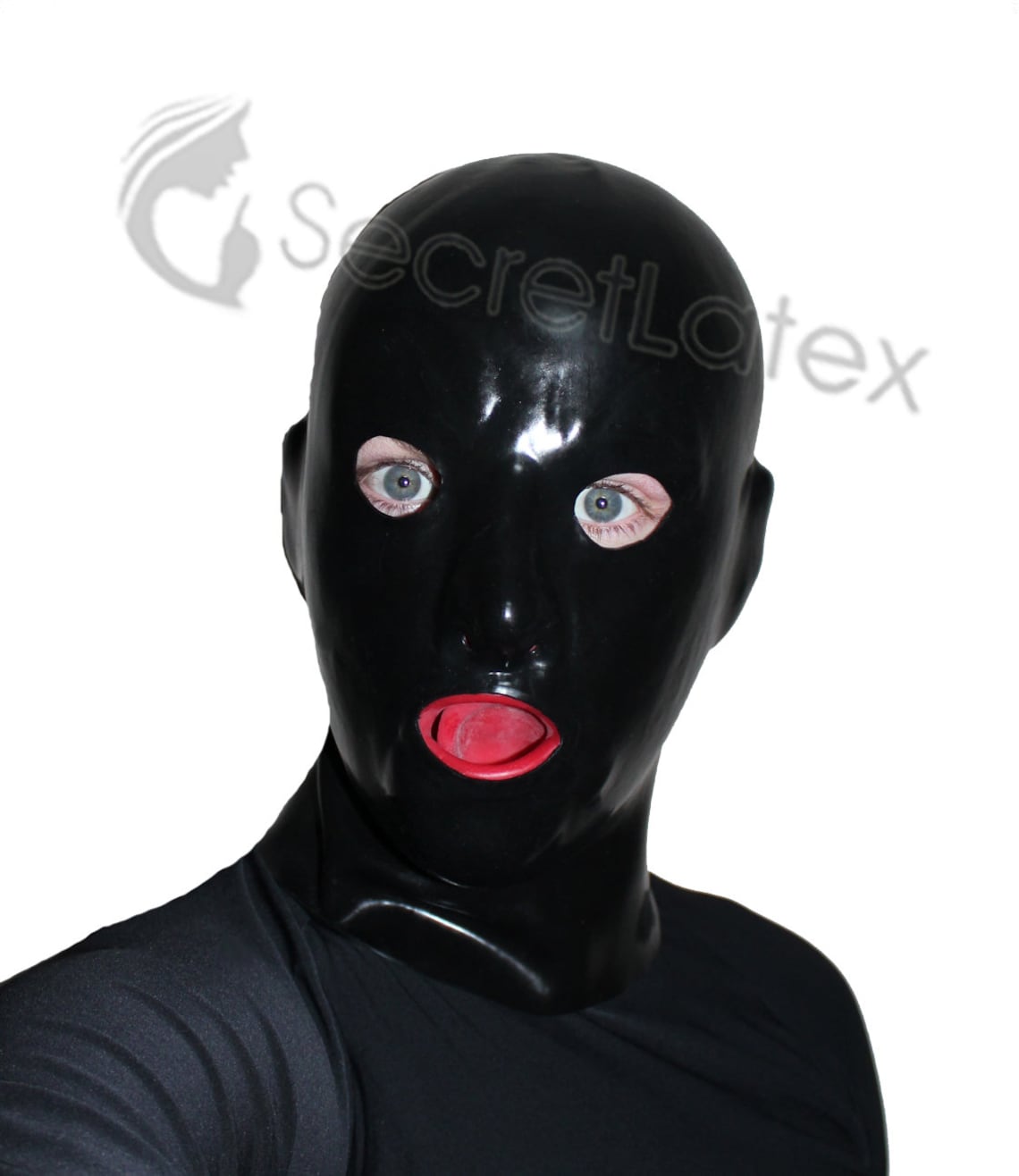 Latex Kapuze Mundknebel Hülle Gimp Maske Anatomischer | Etsy