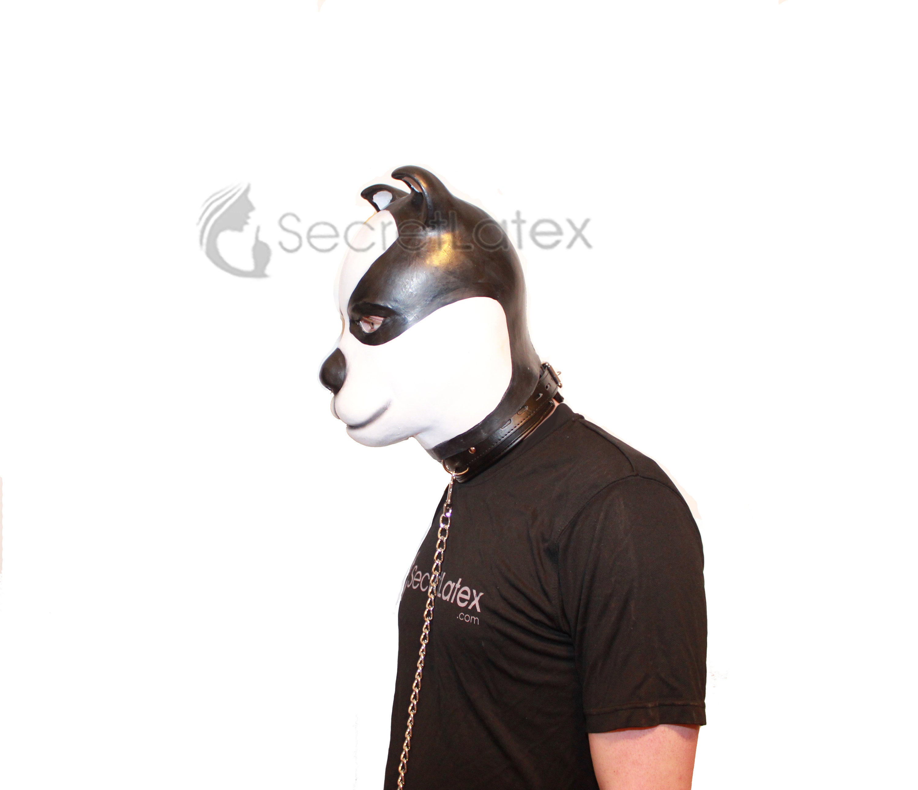 Black Latex Dog Hood Rubber Puppy Two Tone Fetish Full Head - Etsy