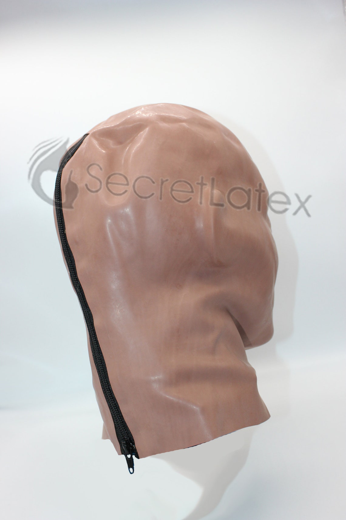 Brown Latex Hood Long Neck Rubber Anatomical Gimp Fetish Full - Etsy