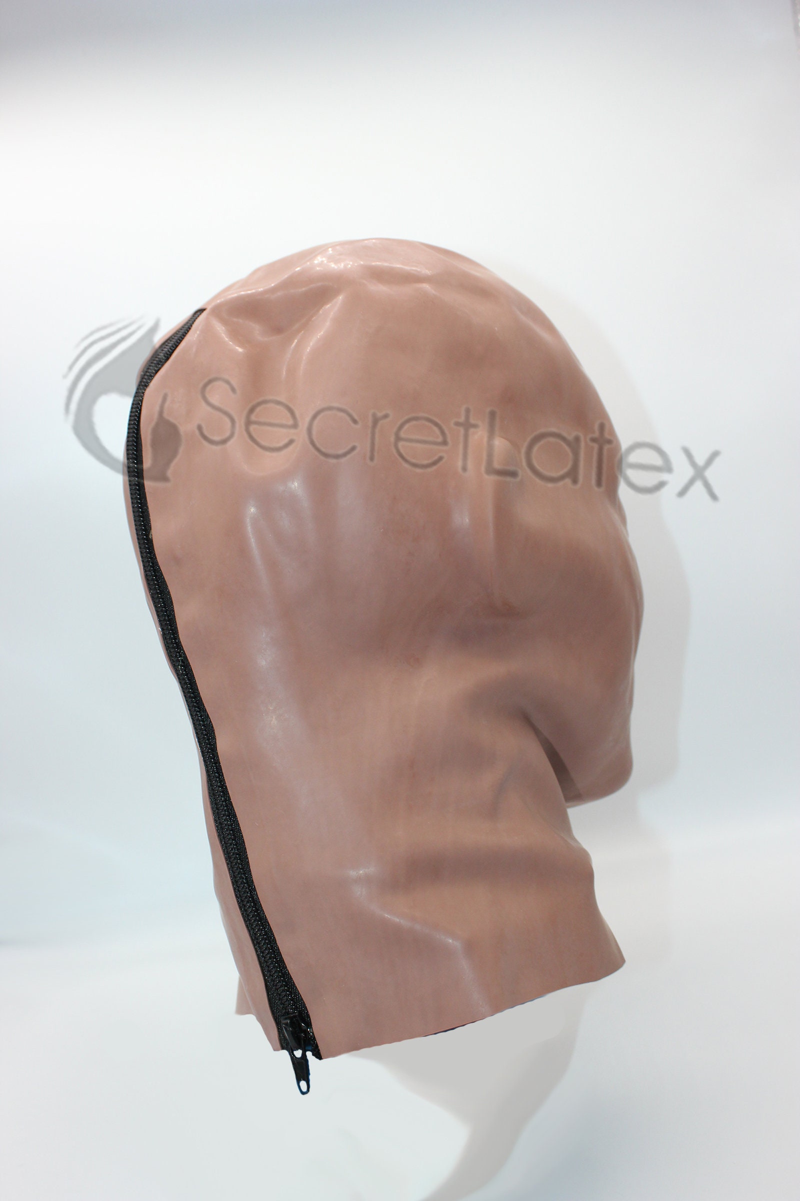 Brown Latex Hood Long Neck Rubber Anatomical Gimp Fetish Full - Etsy