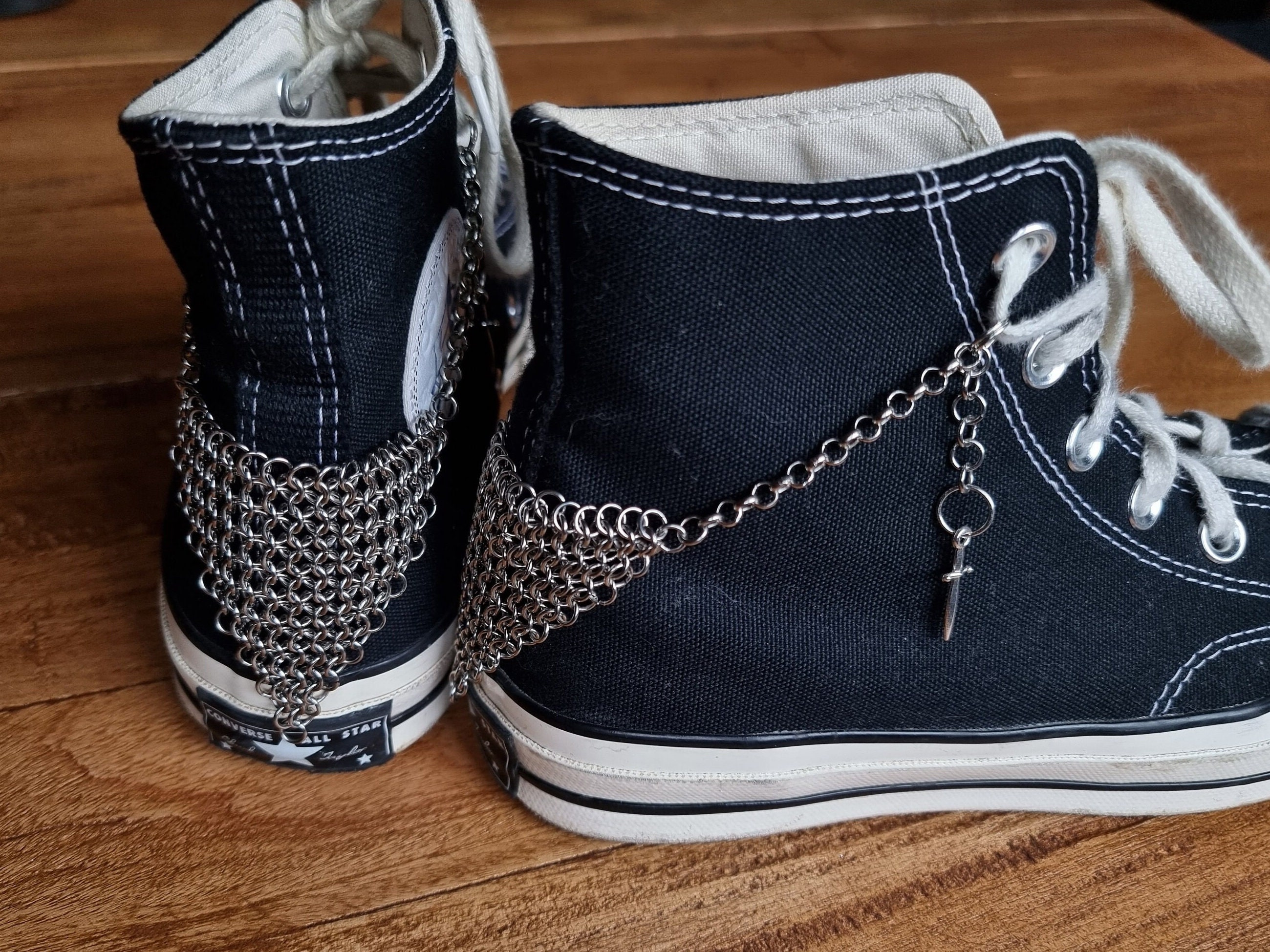 Chainmail Armour Boot & Shoe Chains the Book of Knights - Etsy