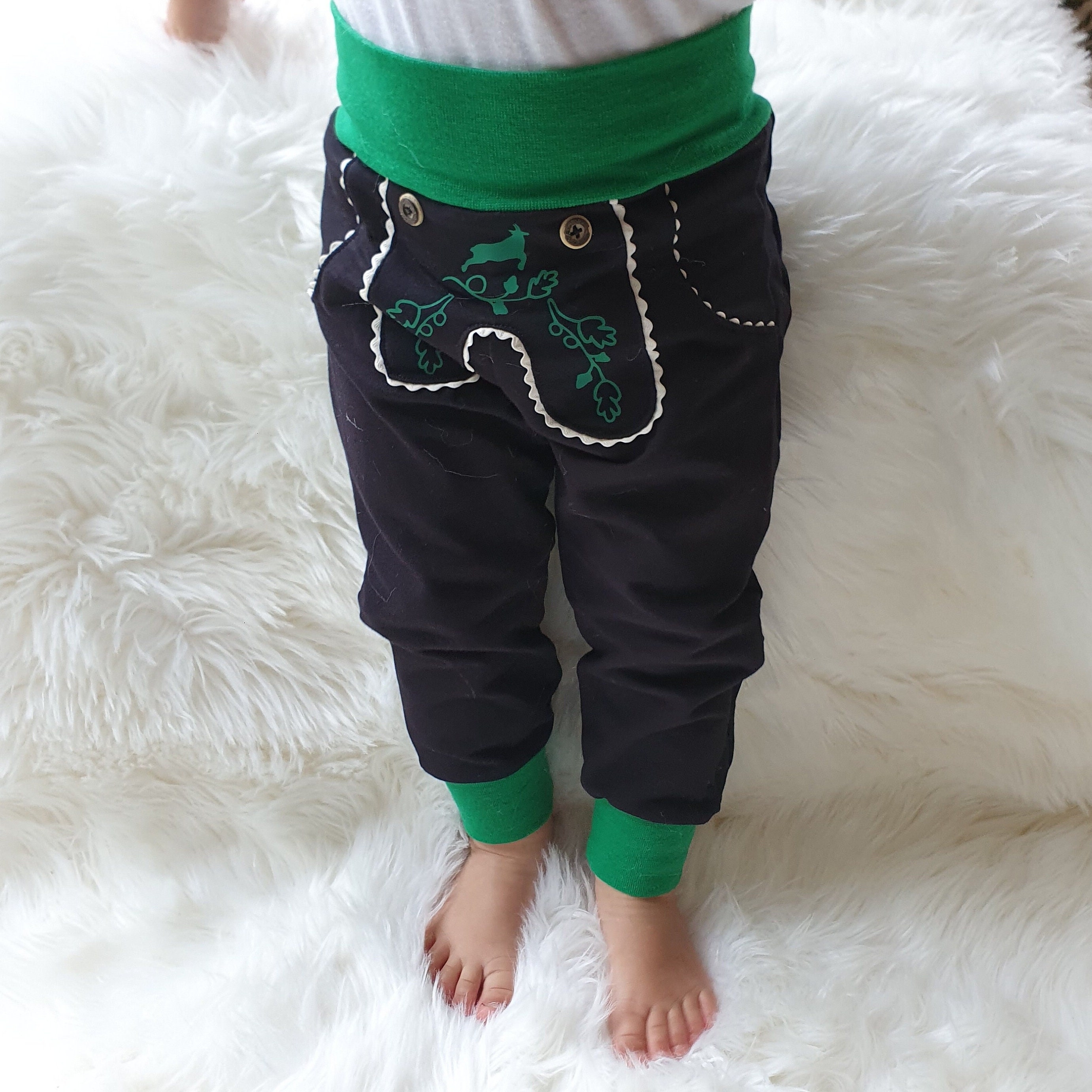 Bavarian Pants in Lederhosen Look for Babies and Children - Etsy