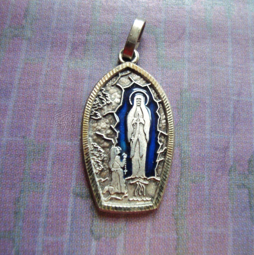 Pretty Our Lady of Lourdes Medal - Etsy