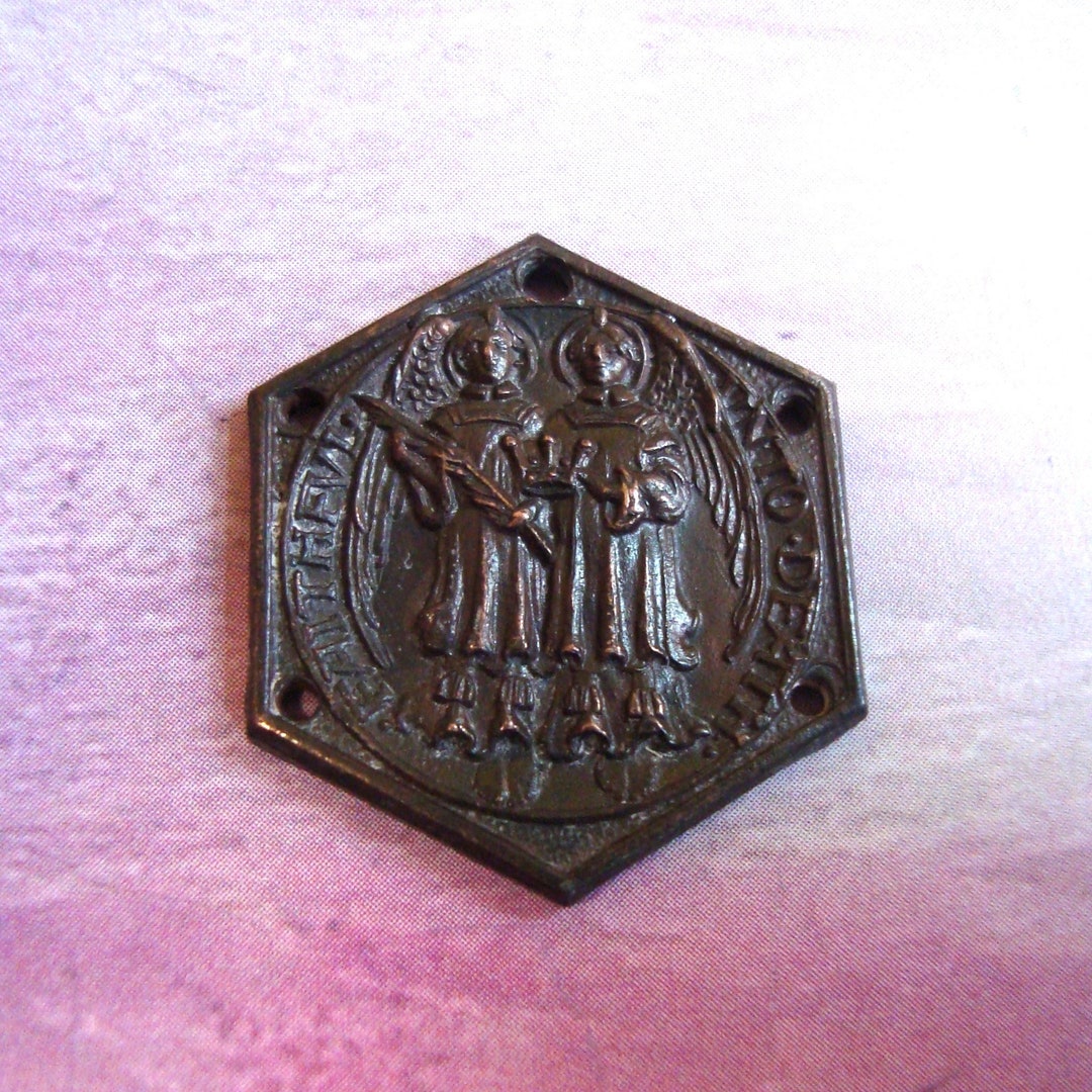 Faithful Unto Death Antique Token Two Angels Martyr Saints - Etsy