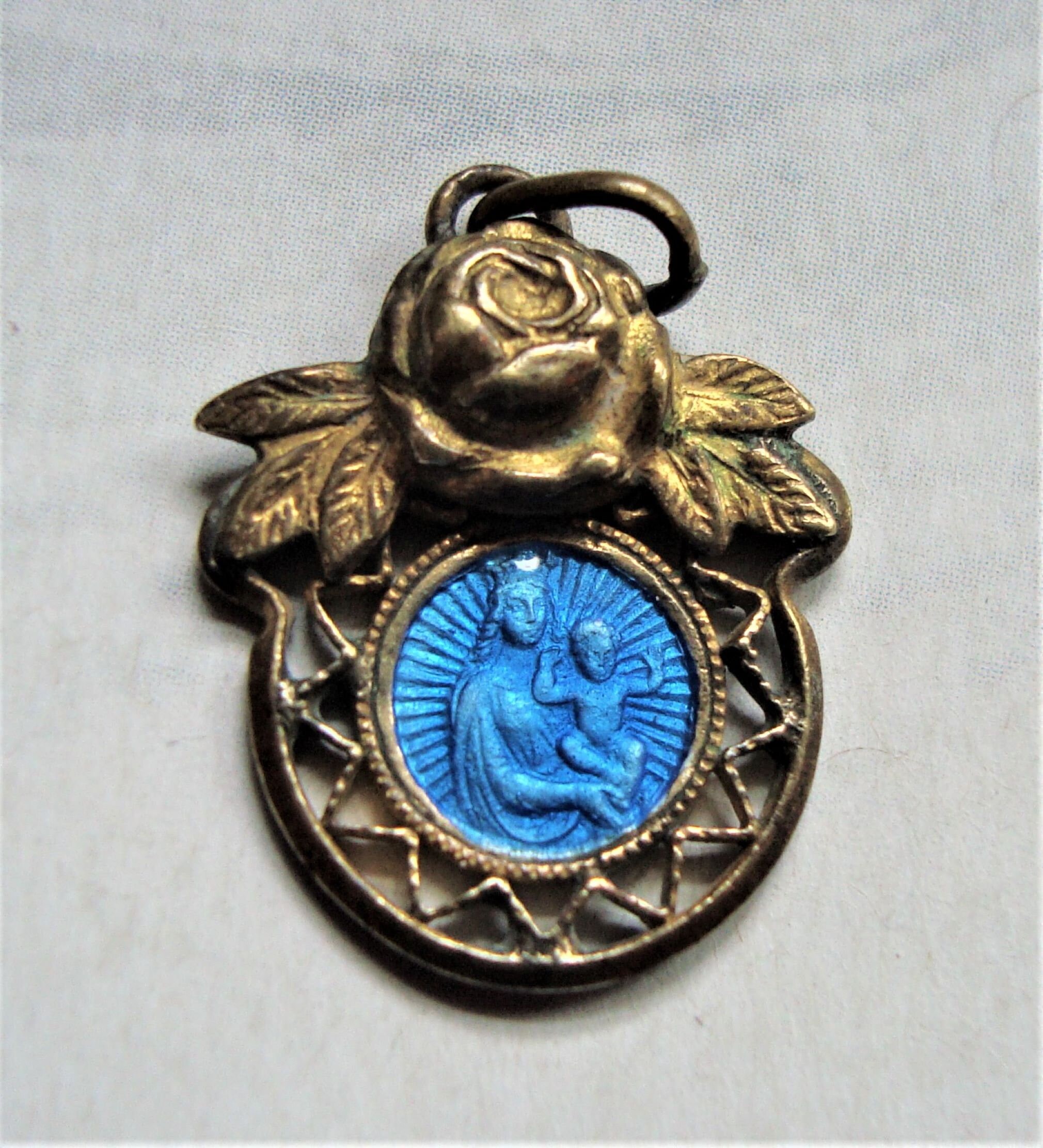 Pretty Vintage Virgin Mary and Child Jesus Plus St Christopher - Etsy