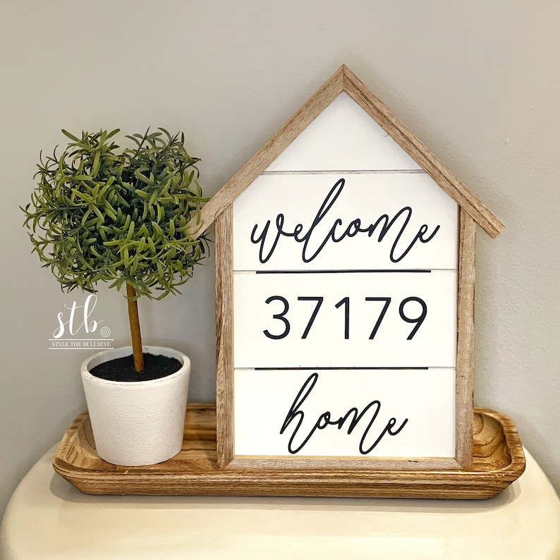 Welcome Home SVG Cut File for Cricut Welcome Home Zip Code | Etsy
