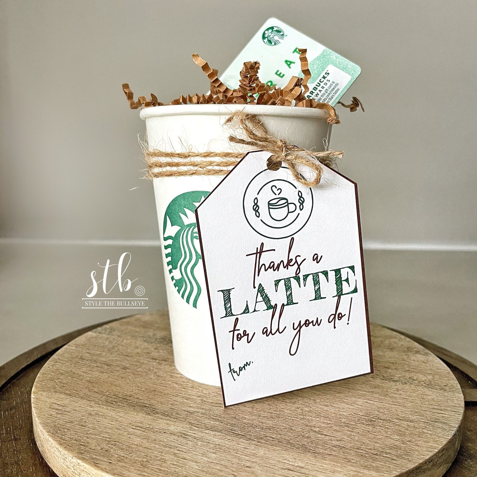 Thanks a Latte for All You Do Gift Tag Printable- Teacher Appreciation ...