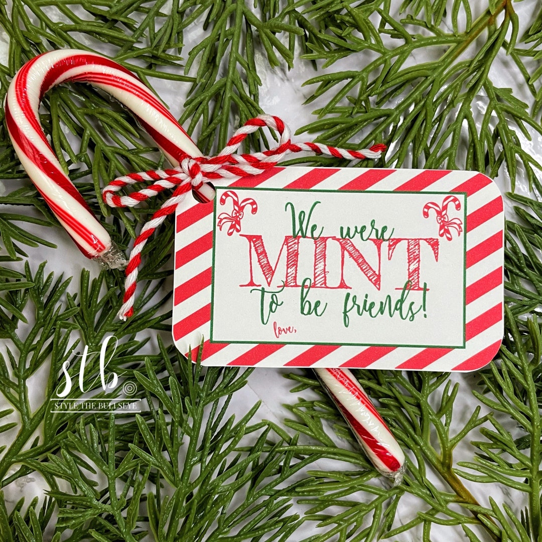 We Were MINT to Be Friends Gift Tag Printable PDF - Candy Gram ...