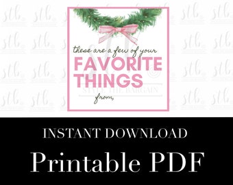 These Are a Few of Your Favorite Things Printable PDF These Are a Few ...