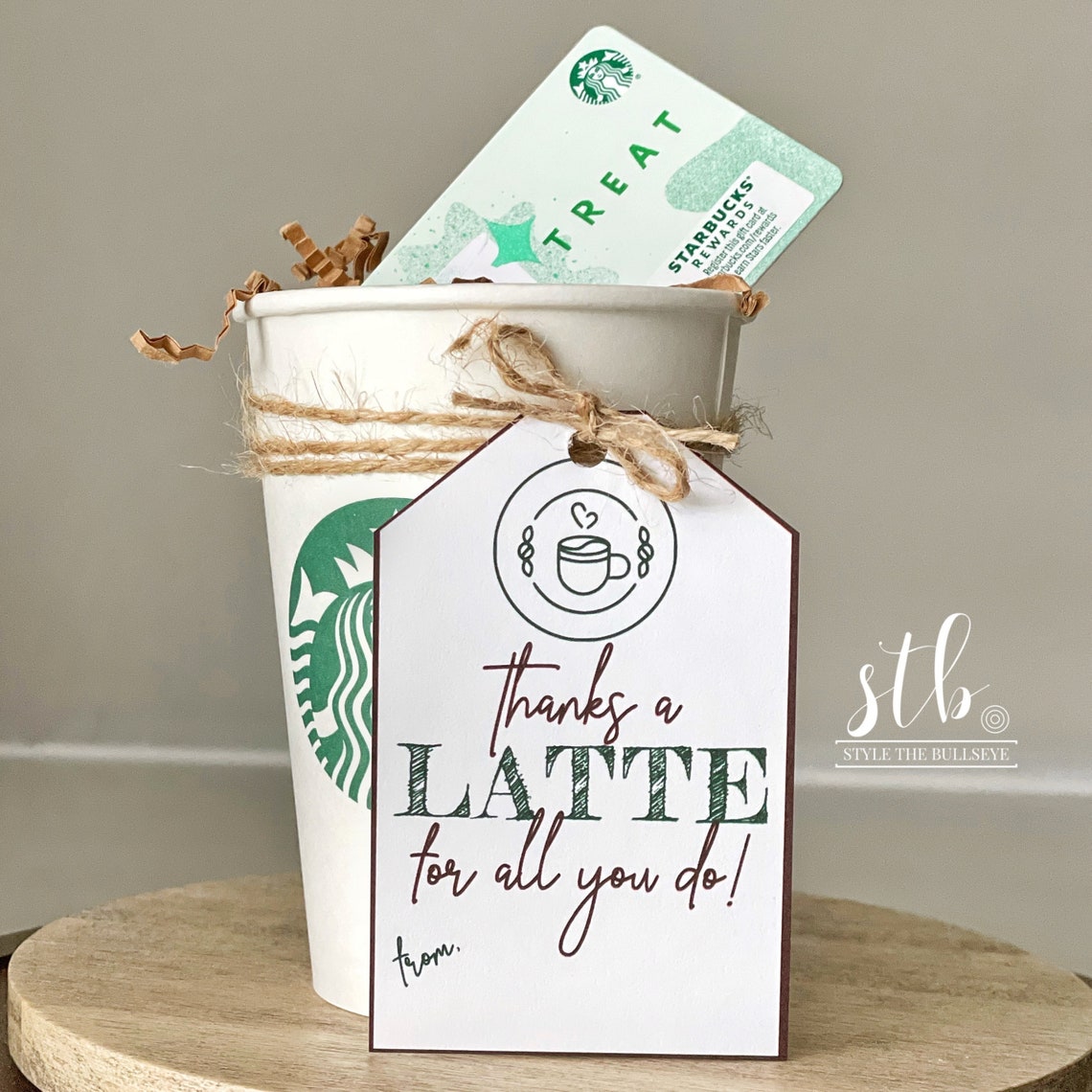 Thanks a Latte for All You Do Gift Tag Printable- Teacher Appreciation ...