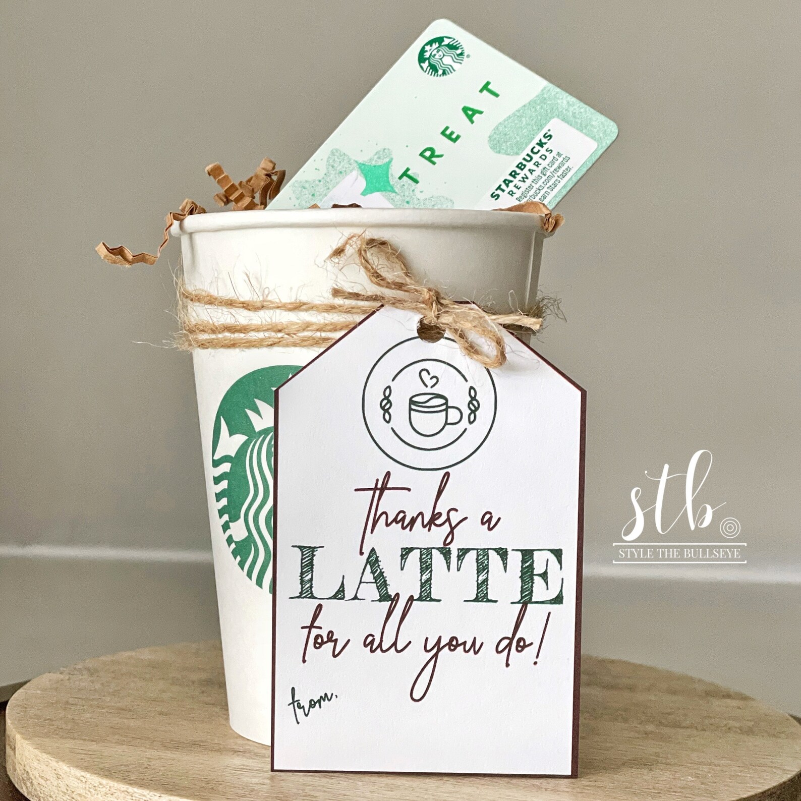 Thanks a Latte for All You Do Gift Tag Printable- Teacher Appreciation ...
