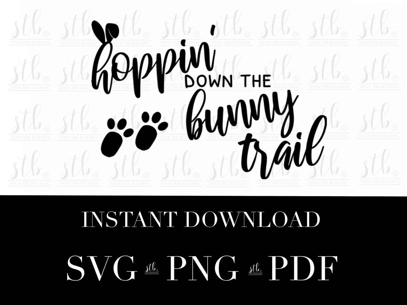 Hoppin' Down the Bunny Trail SVG - Hoppin' Down the Bunny Trail Cut ...