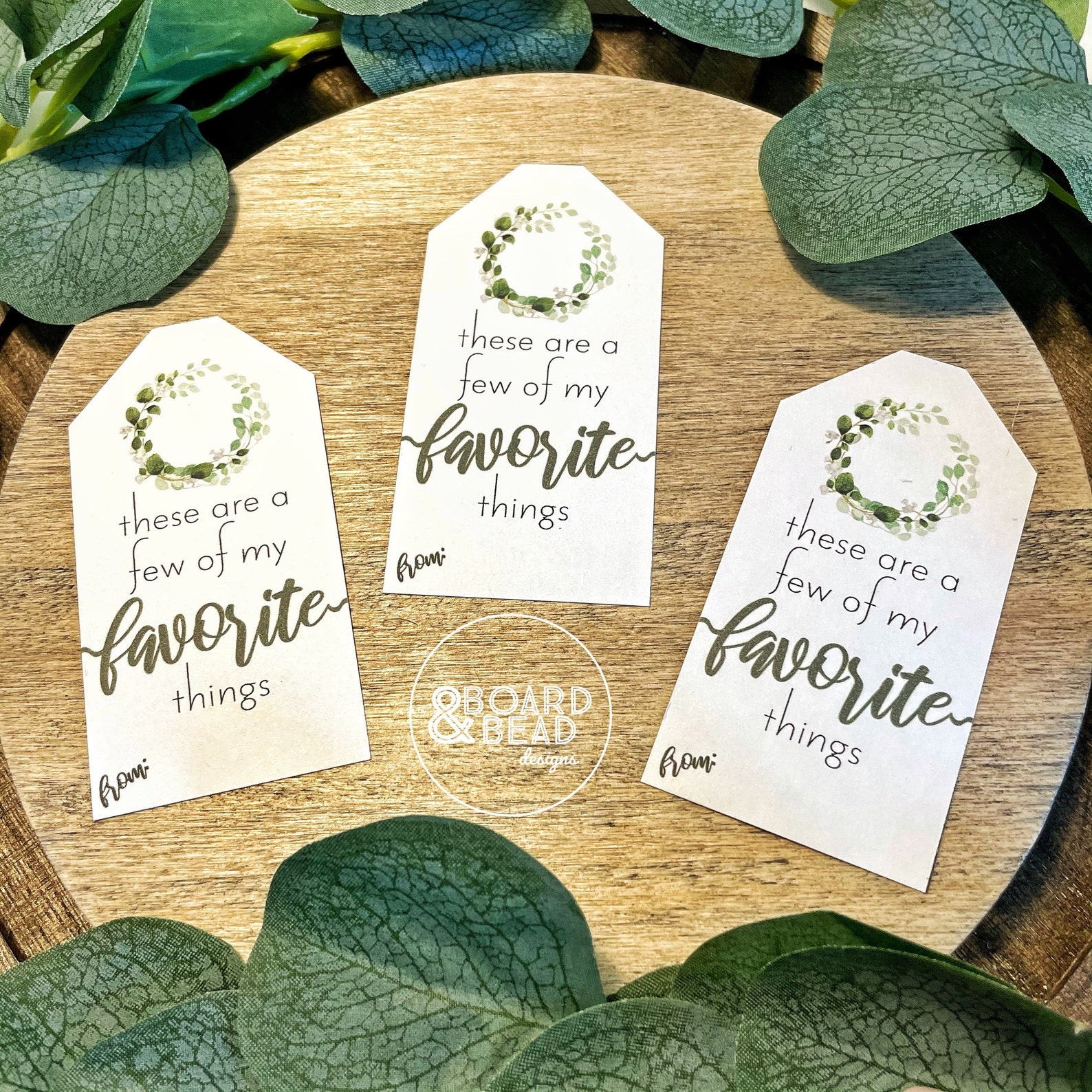 These are a Few of My Favorite Things Printable Gift Tag | Etsy