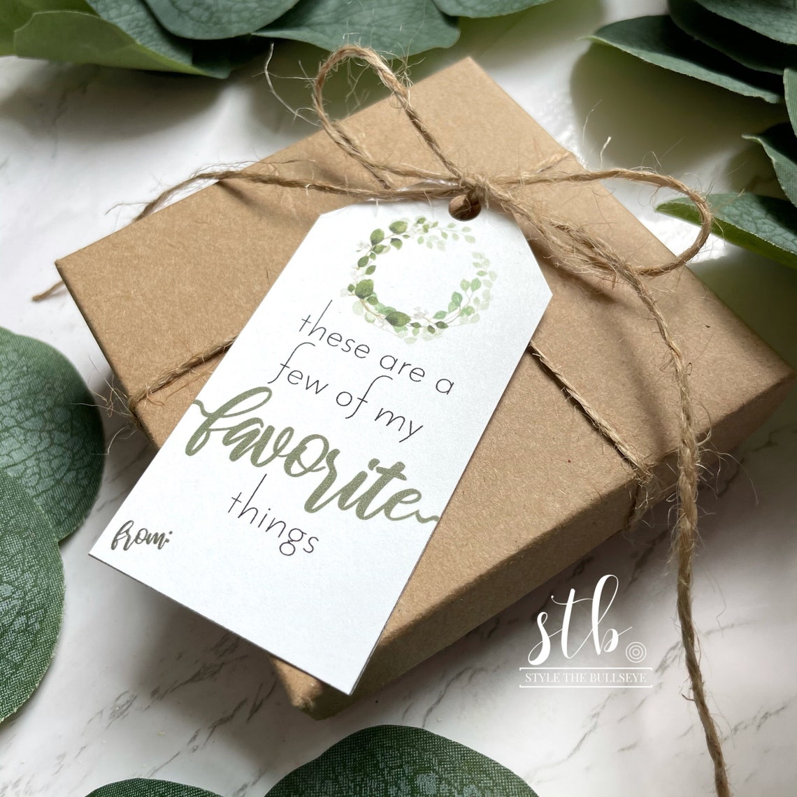 These Are a Few of My Favorite Things Printable Gift Tag - Etsy