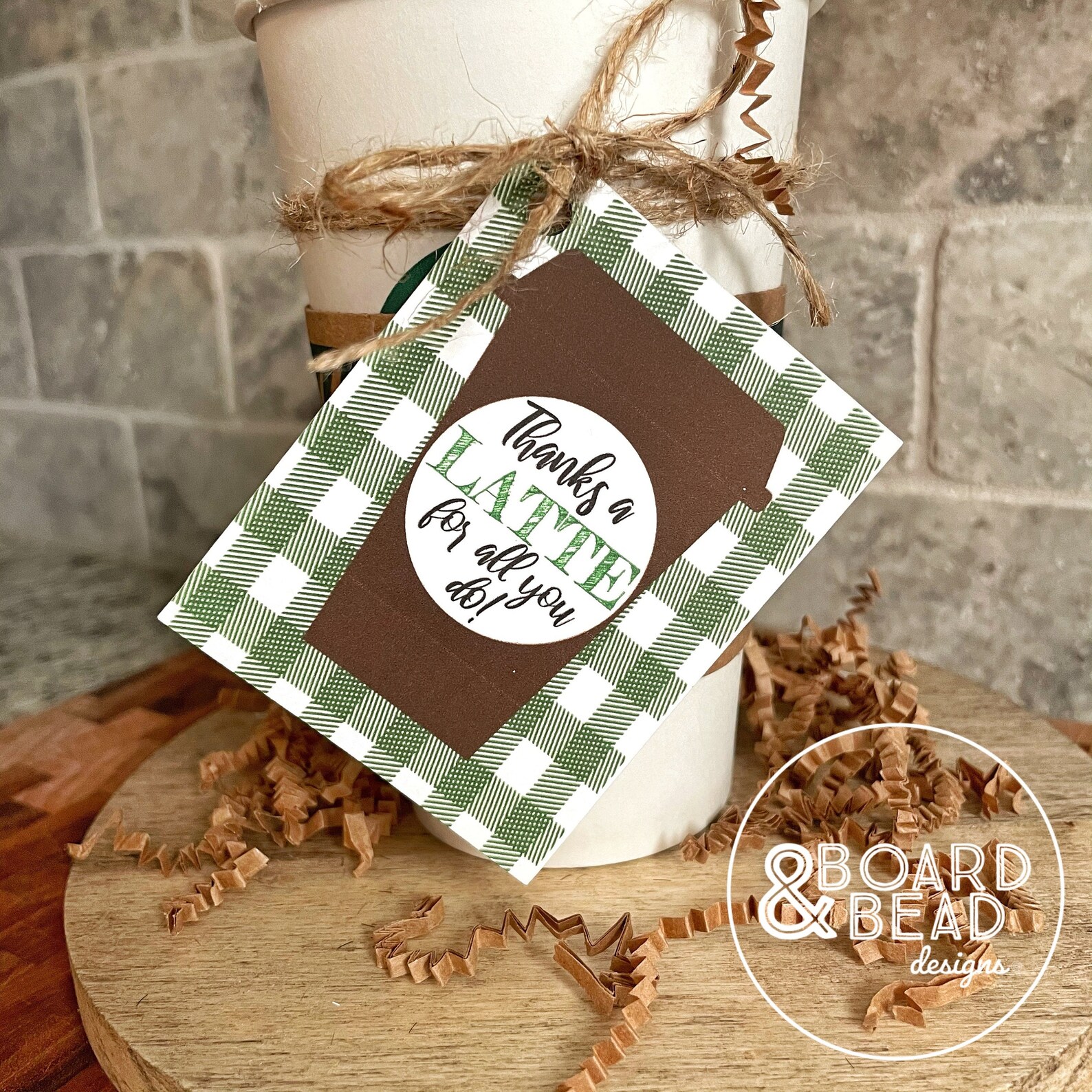 Teacher Appreciation Printable Gift Tag Thanks a Latte for | Etsy