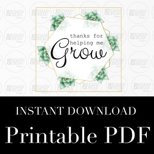 Teacher Appreciation Printable- Mother's Day Printable - Thanks for ...