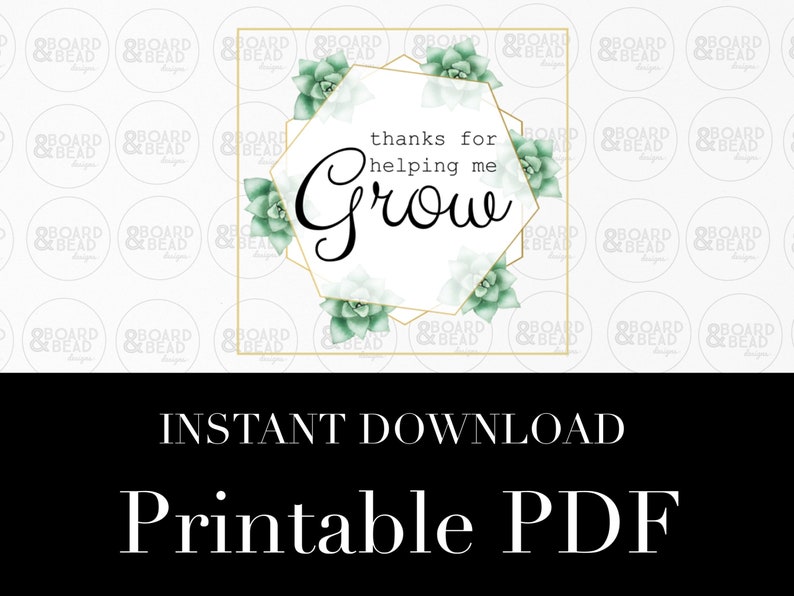 Teacher Appreciation Printable Mother's Day Printable | Etsy