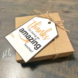 Thanks for Being an Amazing Teacher Printable - Teacher Thank You Gift ...