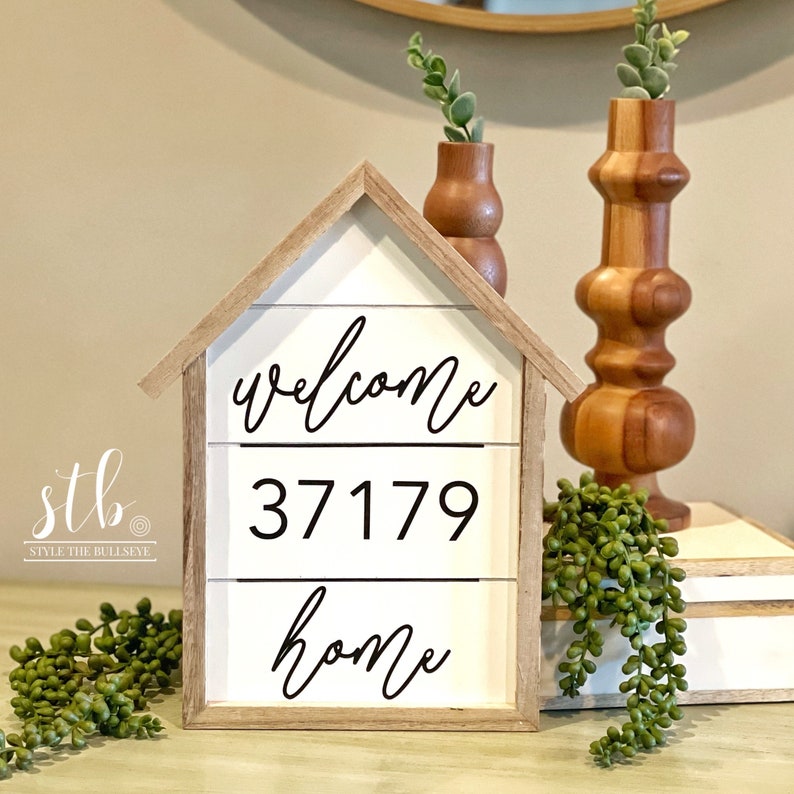 Welcome Home SVG Cut File for Cricut Welcome Home Zip Code | Etsy