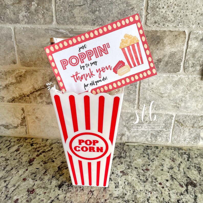 Just Poppin' by to Say Thank You for All You Do Printable - Etsy