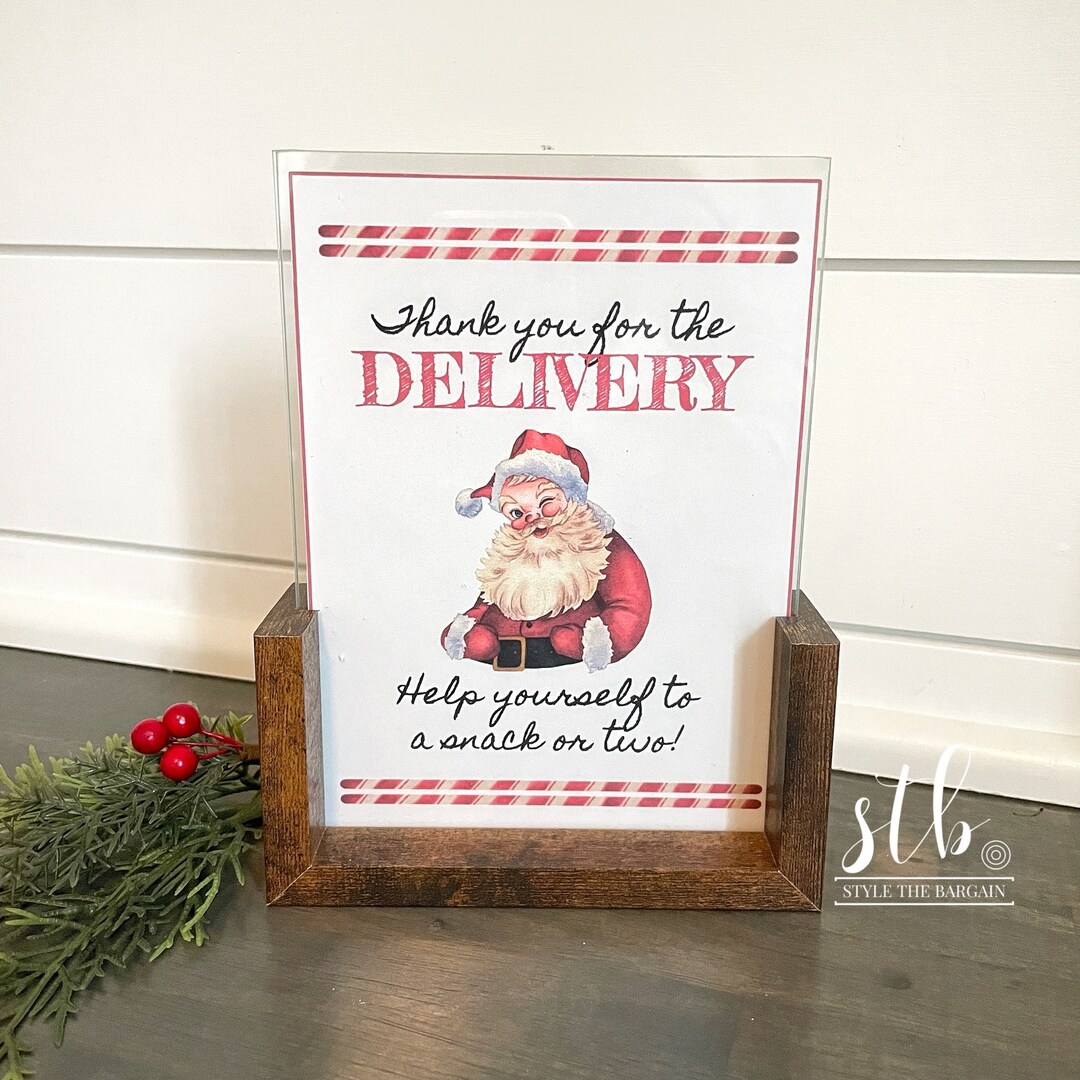 Delivery Driver Thank You Printable-amazon Driver Snack Sign-porch ...