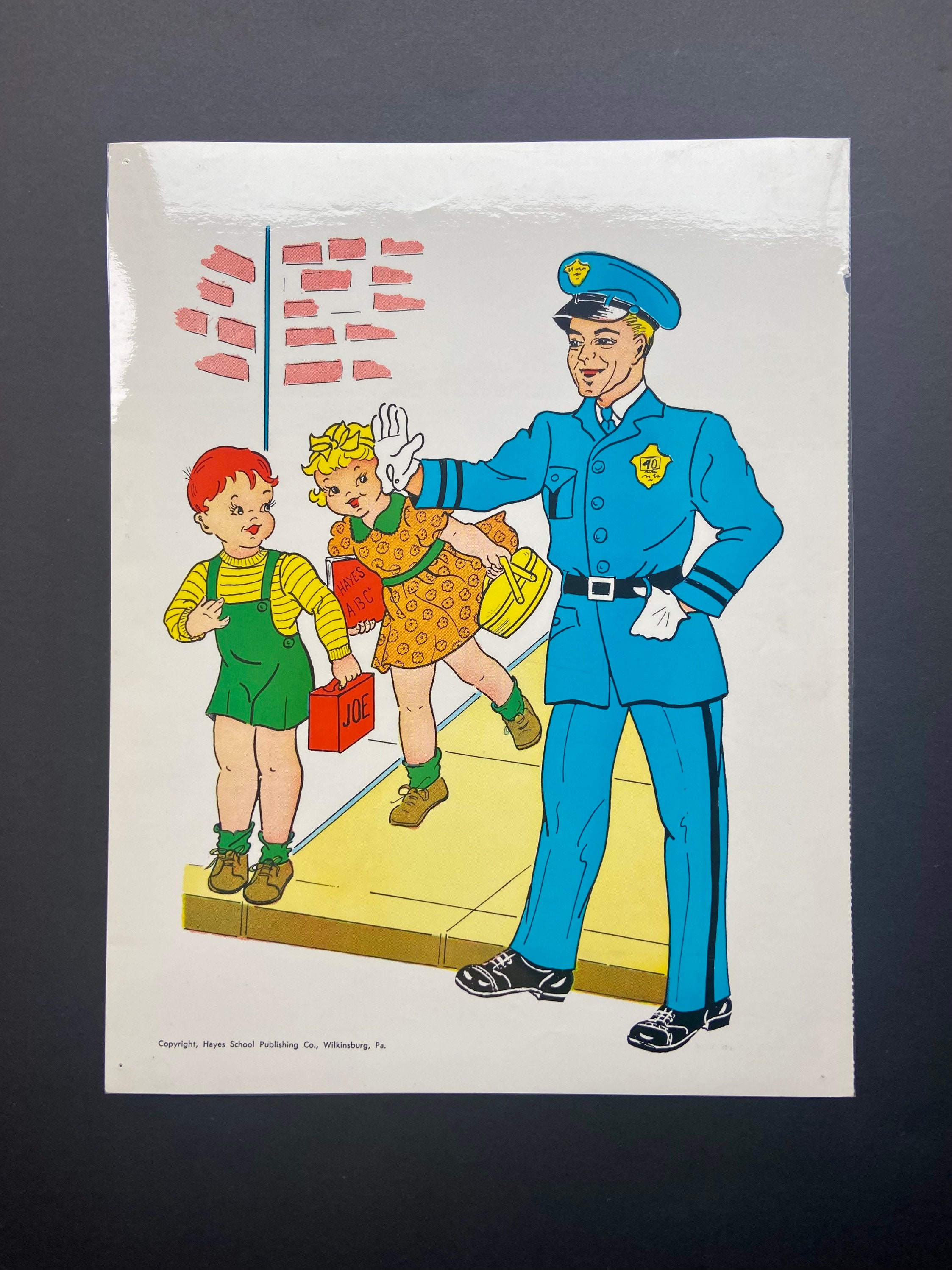 Vintage 1960's Child Laminated Community Helper Posters - Etsy