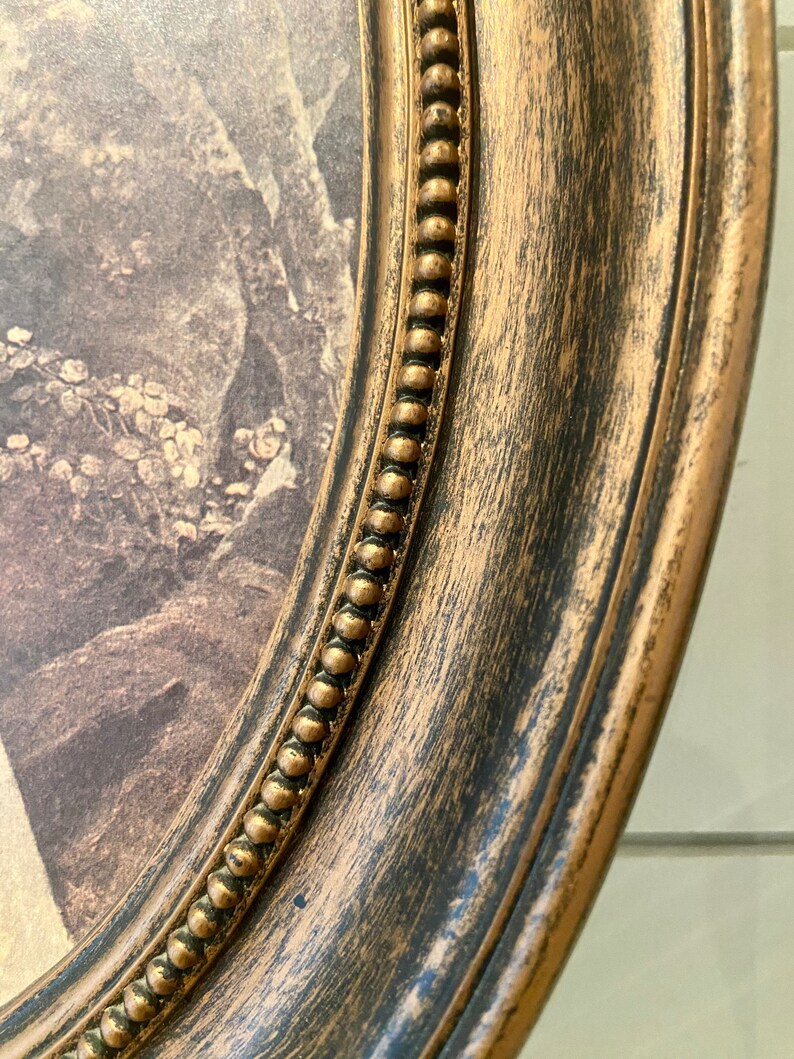 Pair of Vintage Prints in Oval Frames Coppercraft Guild - Etsy