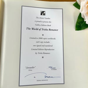 The World of Trisha Romance Gallery Edition Book - Autographed Trisha ...