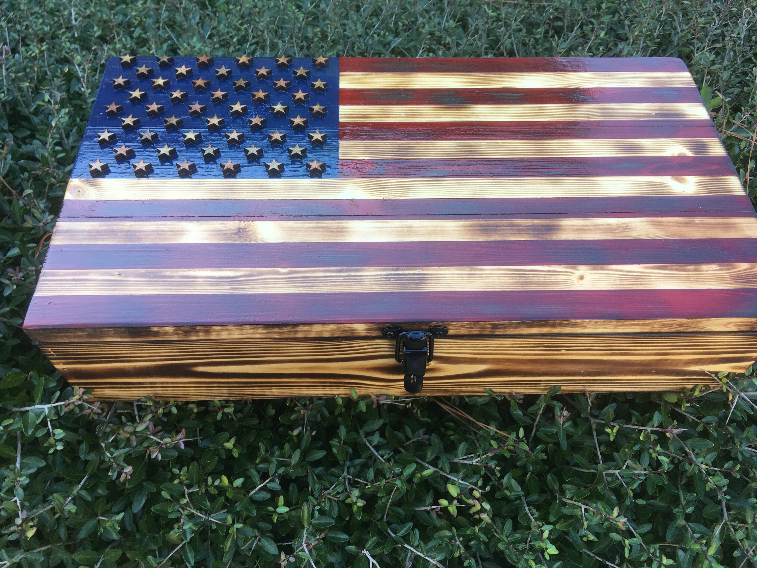 American Flag Gun Box United States USA Flag Christmas | Etsy