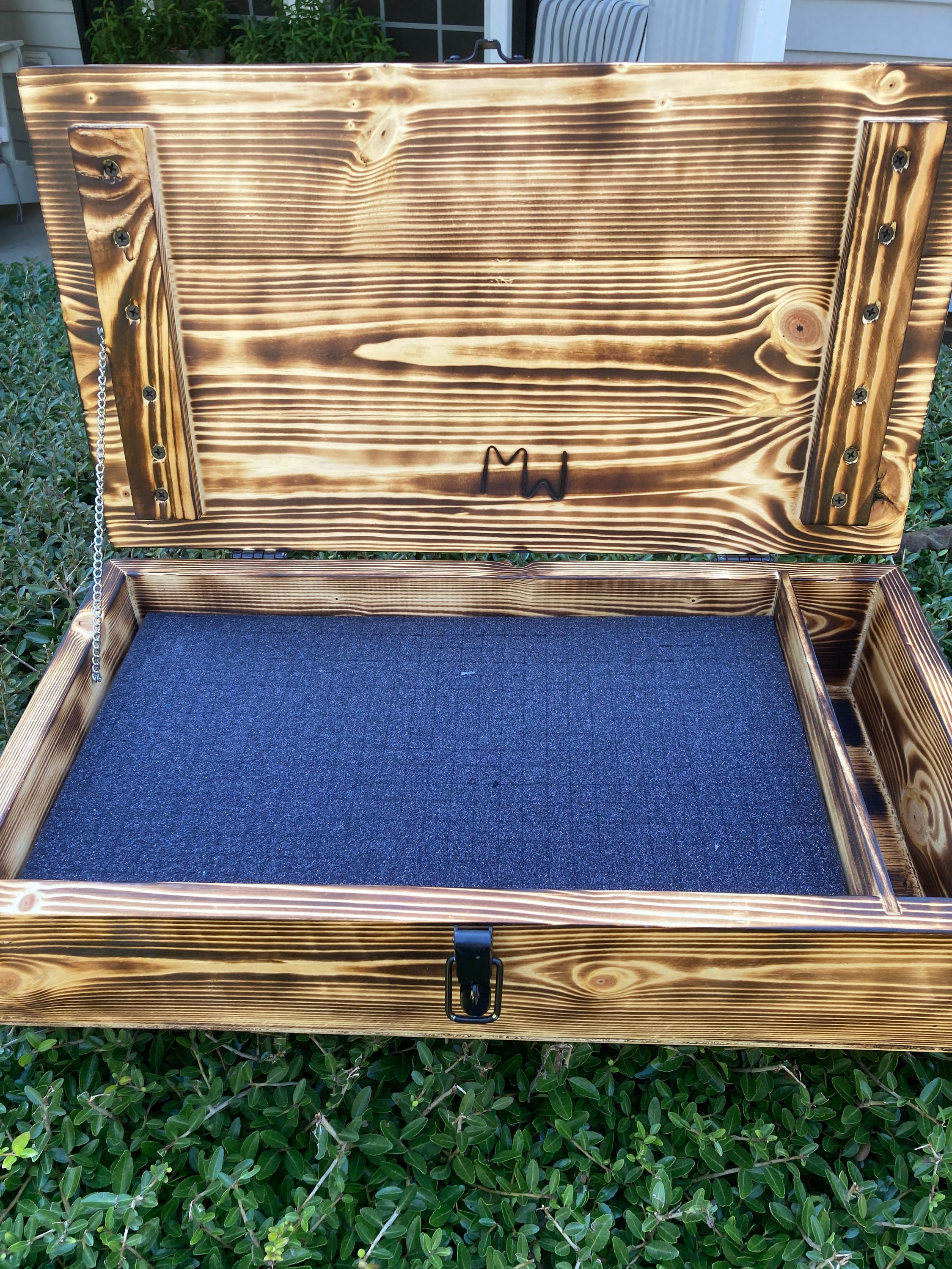 American Flag Gun/keepsake Box in White Concealment Box - Etsy