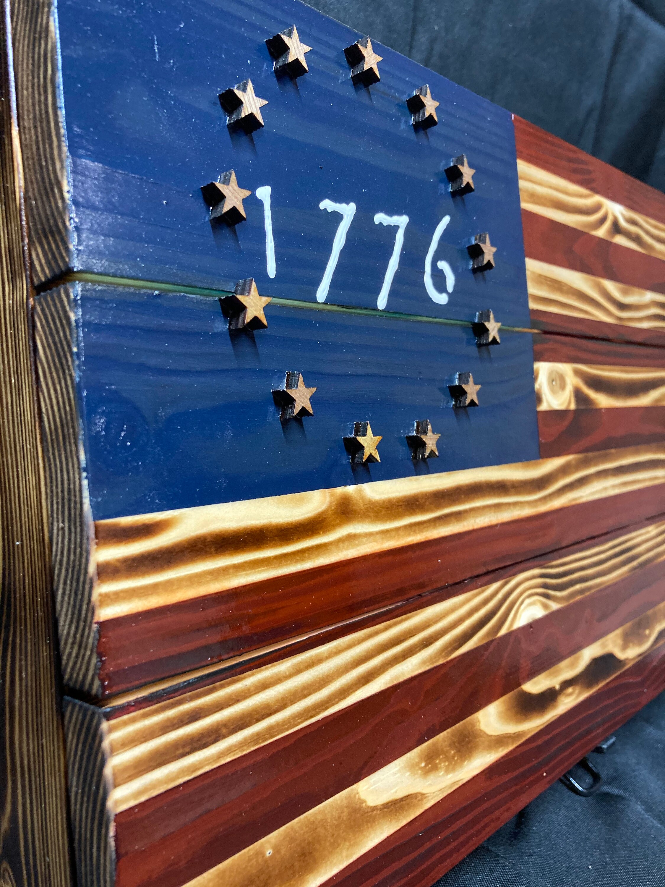 1776 American Flag Gun Box, Betsy, Gift Ideas, Gift, Concealed Box ...