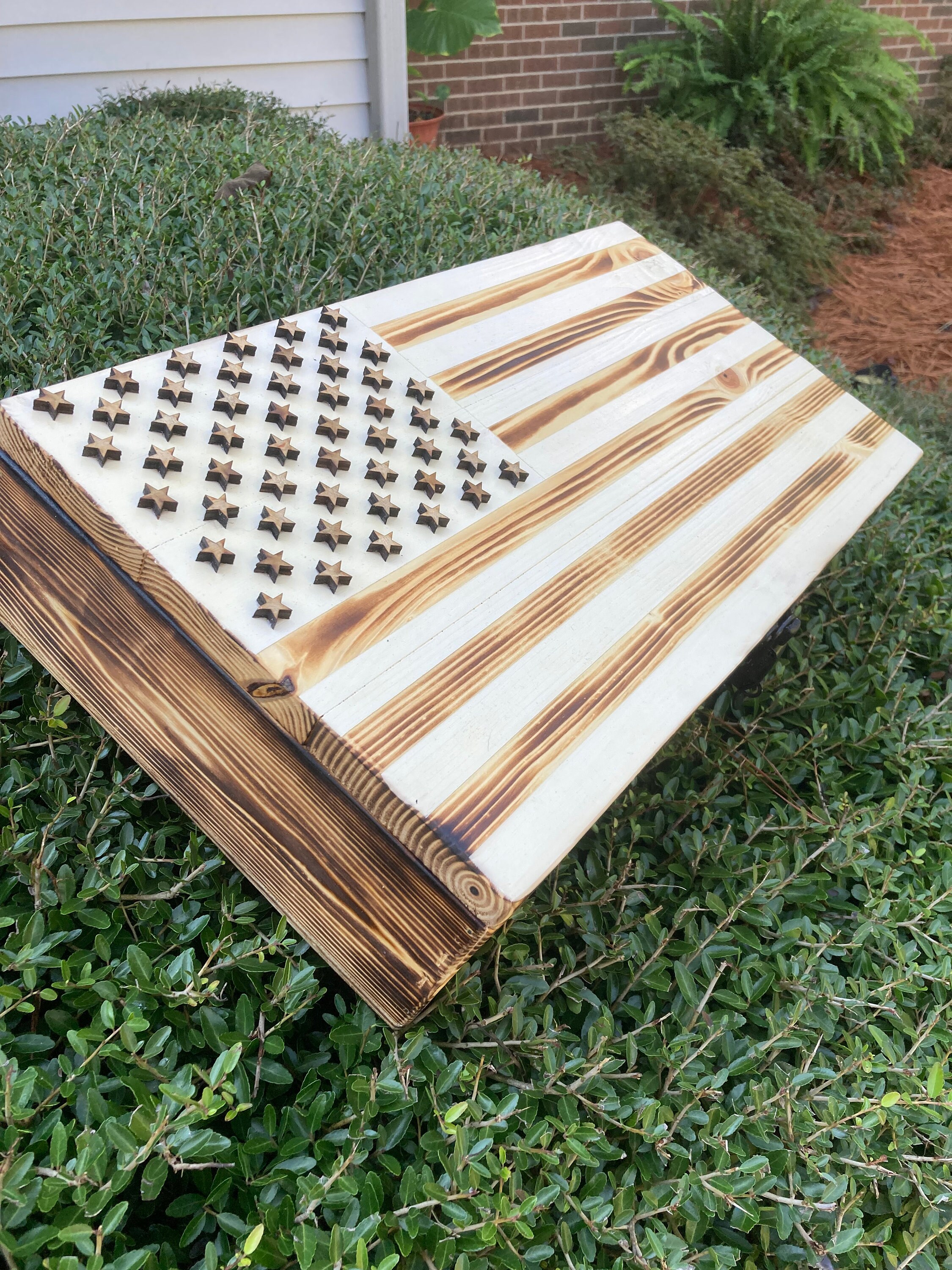 American Flag Gun/keepsake Box in White Concealment Box - Etsy