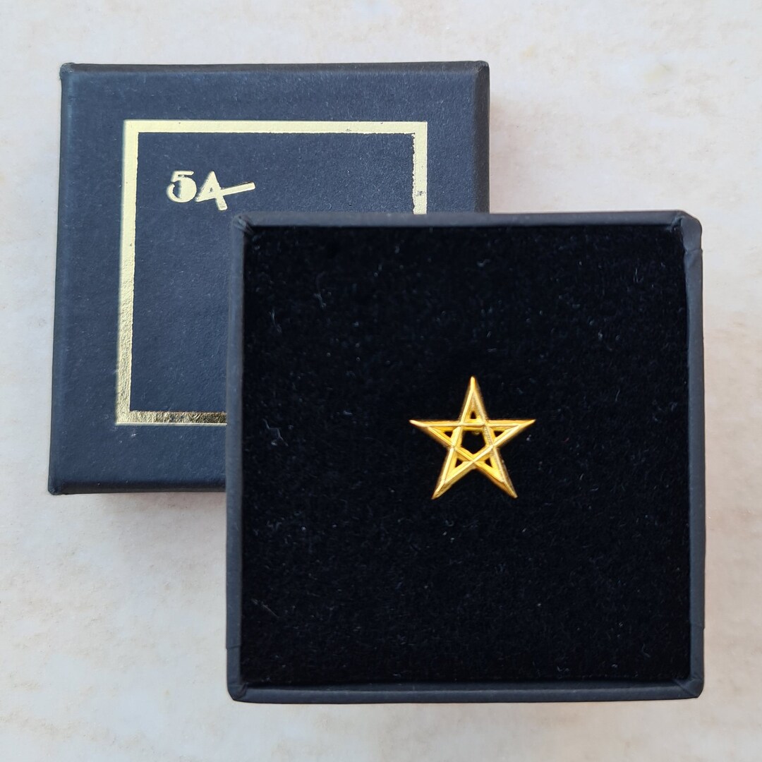 Masonic Lapel Pin Pentagram - Etsy