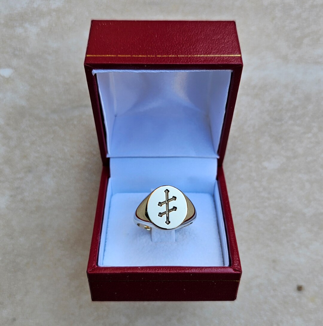 33rd Degree Grand Cross Masonic Ring - 9K Gold - Etsy