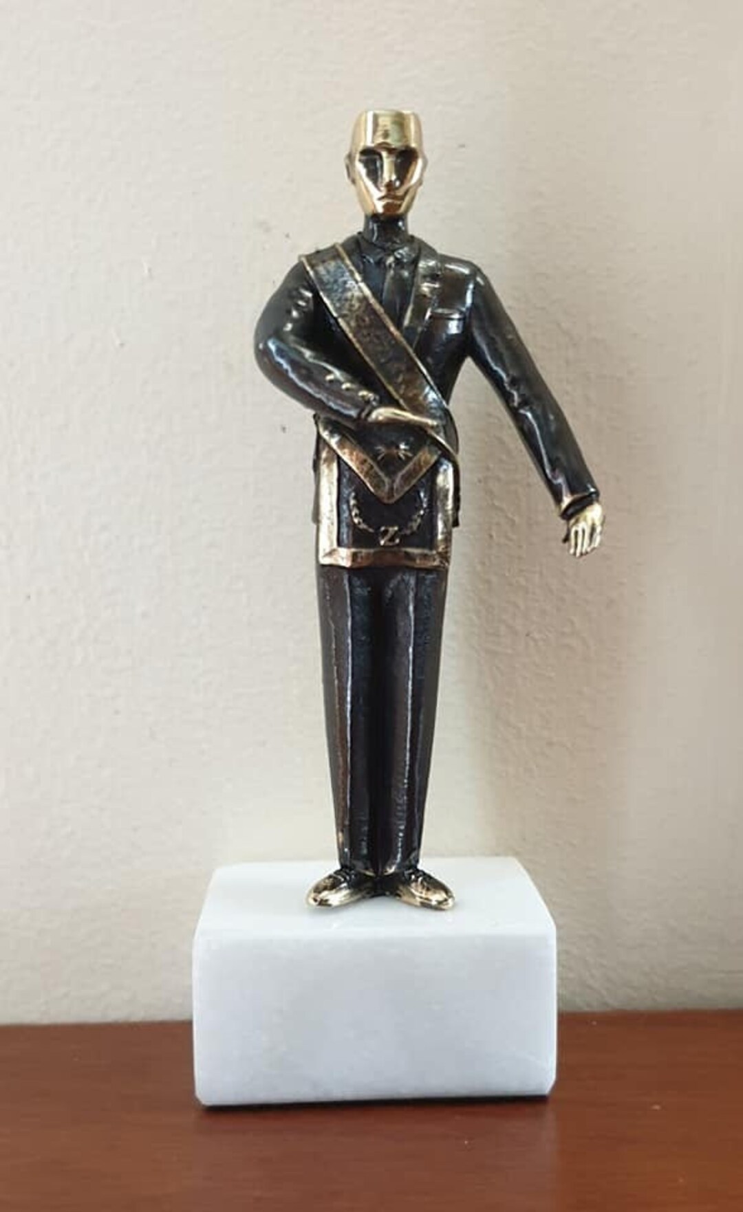 Secret Master Masonic Statue, Fourth Degree - Etsy