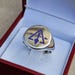 Cryptic Masonic Ring - Silver 925K With Purpule Enamel - Etsy