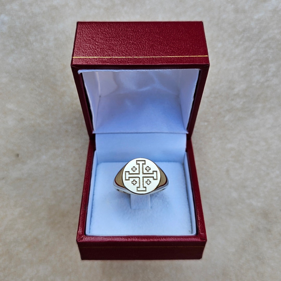 Holy Sepulcher of Jerusalem - 9K Gold Ring - Etsy